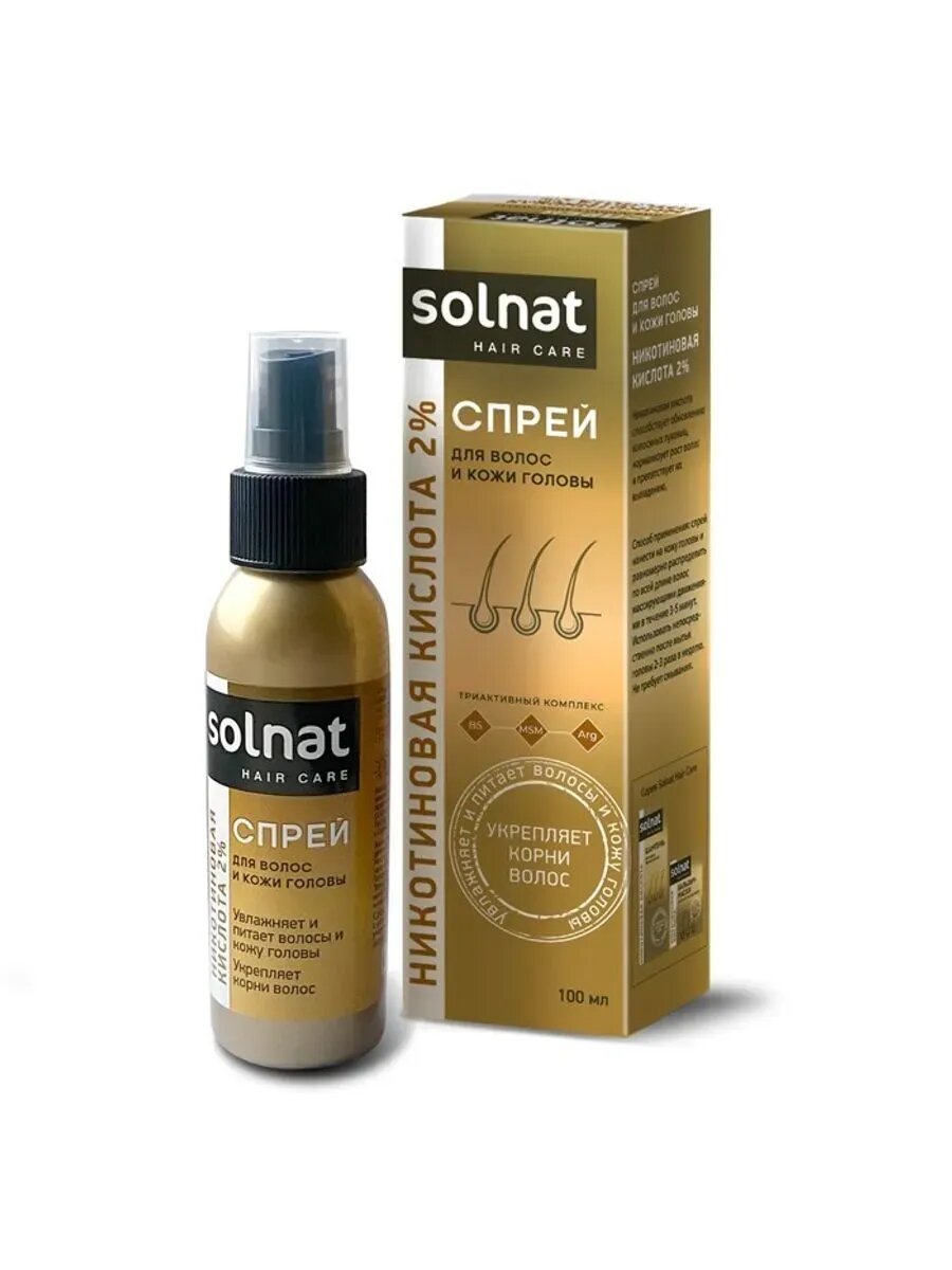 Спрей для волос никотиновая кислота 2% 100 мл