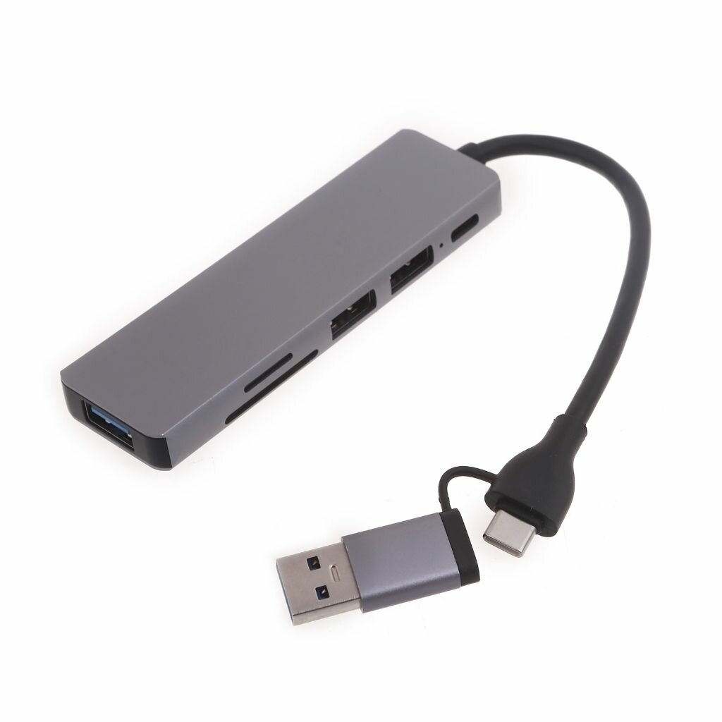 Многопортовый адаптер Type C Dock Card Reader, USB-расширитель для телефонов и планшетов MyPads