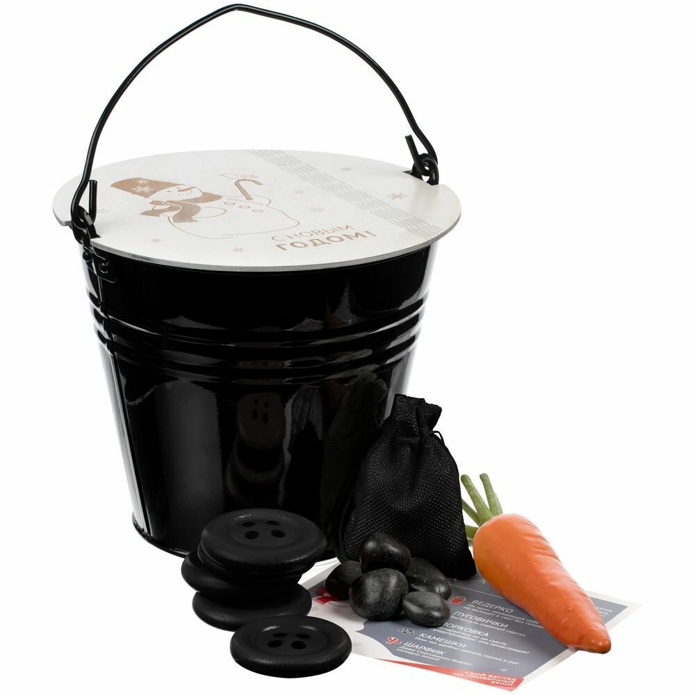 Подарочный набор для лепки снеговика Все по-взрослому , без шарфа, 24х25х15,3 см