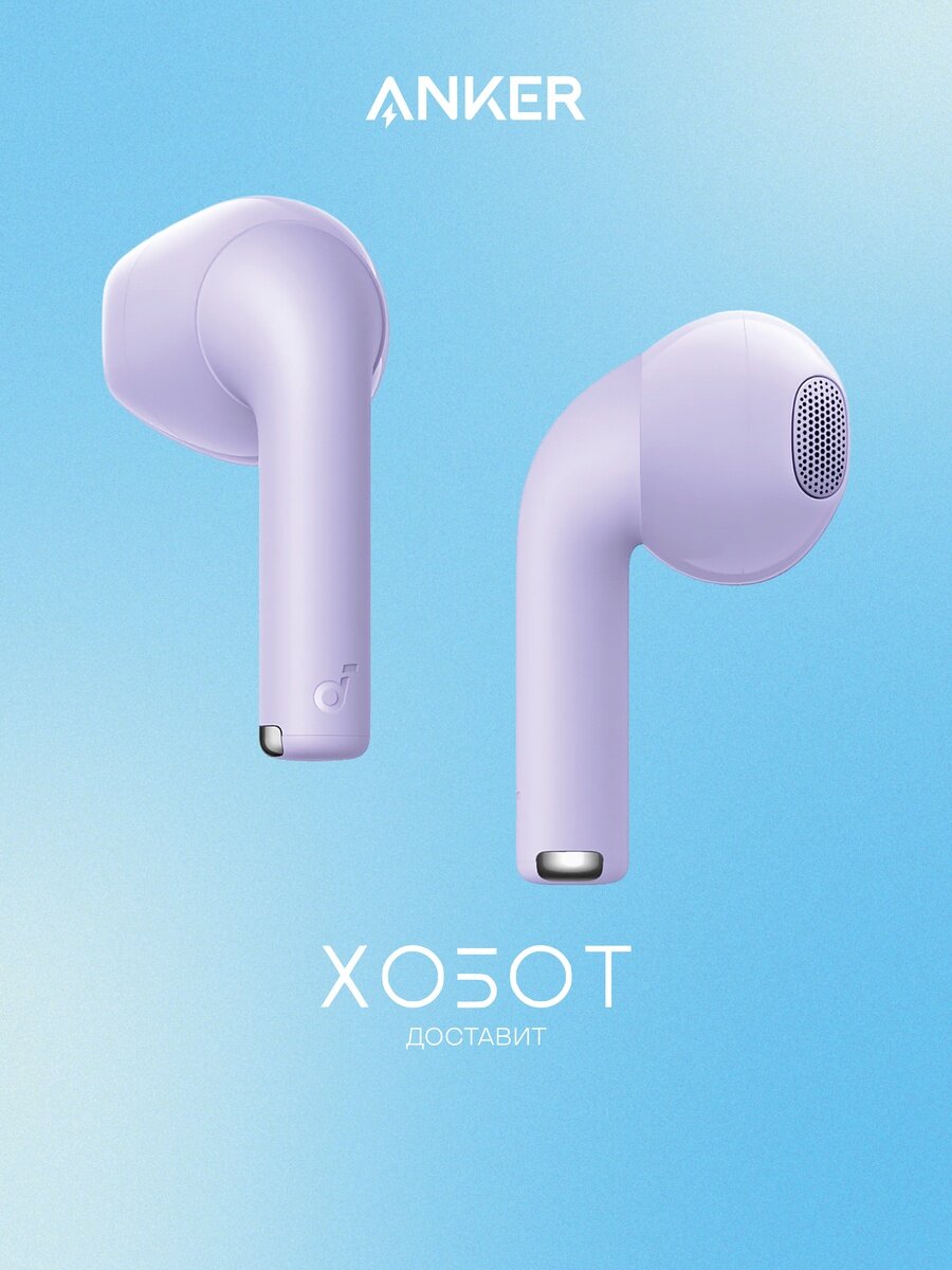 Наушники Anker Soundcore K20i фиолетовый
