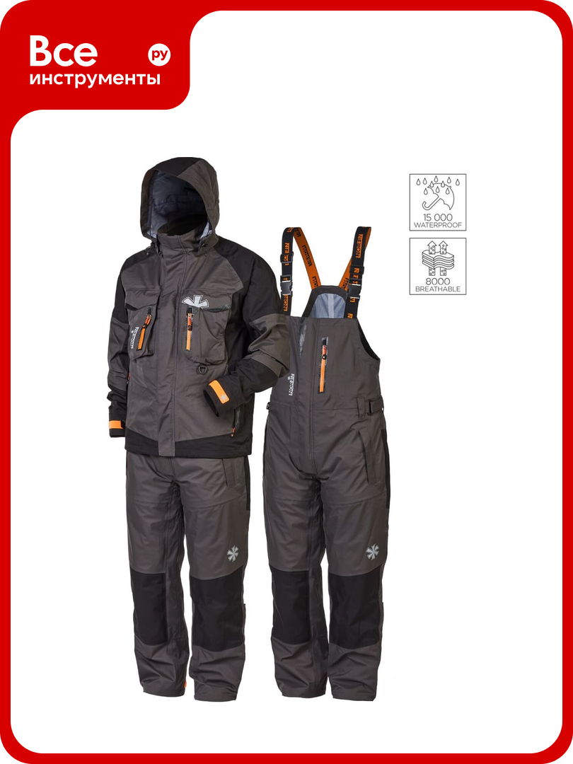 Демисезонный костюм NORFIN PRO DRY 3 02 р. M 514402-M, M 514402-m подходит для рыбалки практически в любую погоду