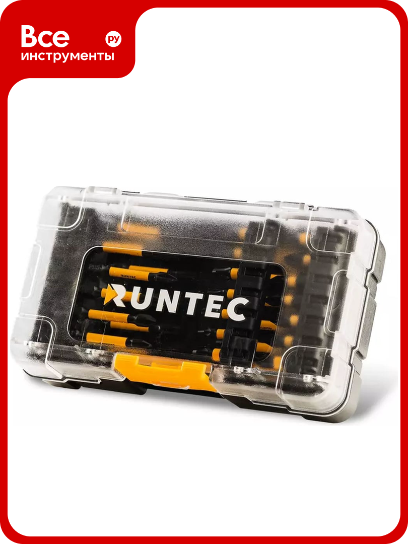 Набор ударных бит 31 предмет RUNTEC, для бит с механическим фиксатором