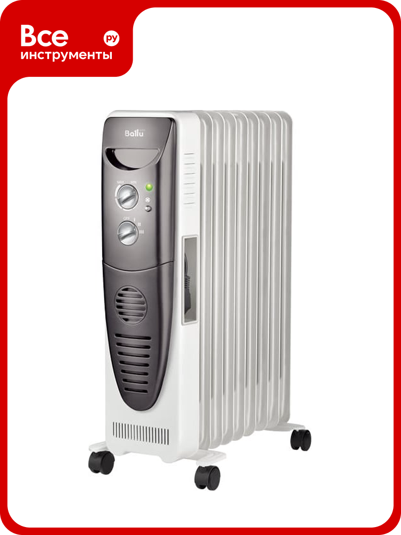 Масляный радиатор Ballu Turbo BOH/TB- 07FH 1500 7 секций НС-1132828