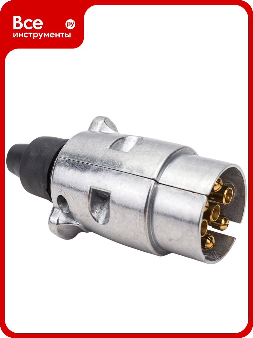 Соединительная вилка прицепа автоэлектрика КАМАЗ, МАЗ 7-и контактная, металл 05.1469
