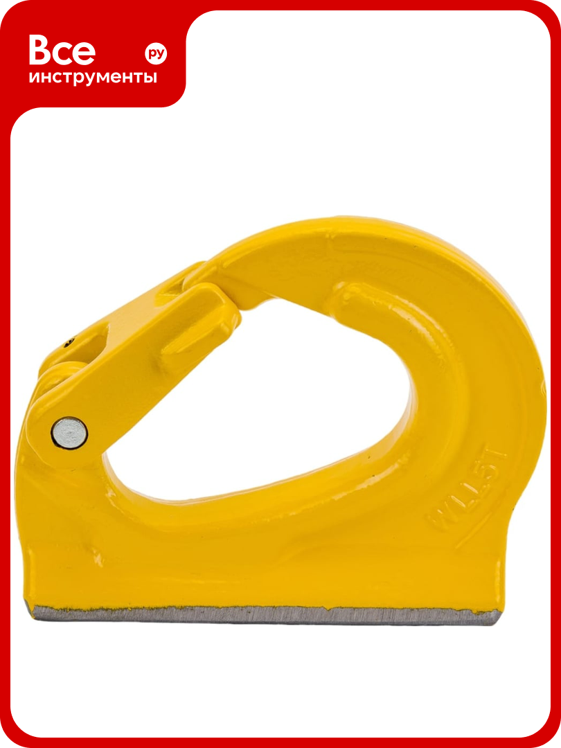 Крюк с приварной площадкой 8 т траст, Не применяется в съемных грузозахватных приспособлениях