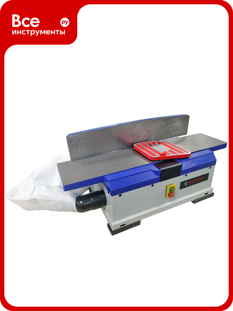 Фуговальный станок Белмаш BELMASH J150/730AH S214A профессиональный сборный тип ременная передача спиральный вал