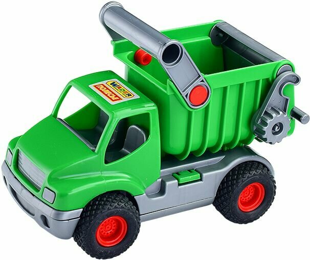 Автомобиль-самосвал "КонсТрак", игрушечный транспорт, детская машинка, пластиковая модель для детей, цвет зелёный