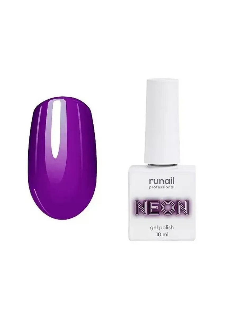 Гель-лак неоновый флуоресцентный NEON RuNail Professional №7249, 10 мл