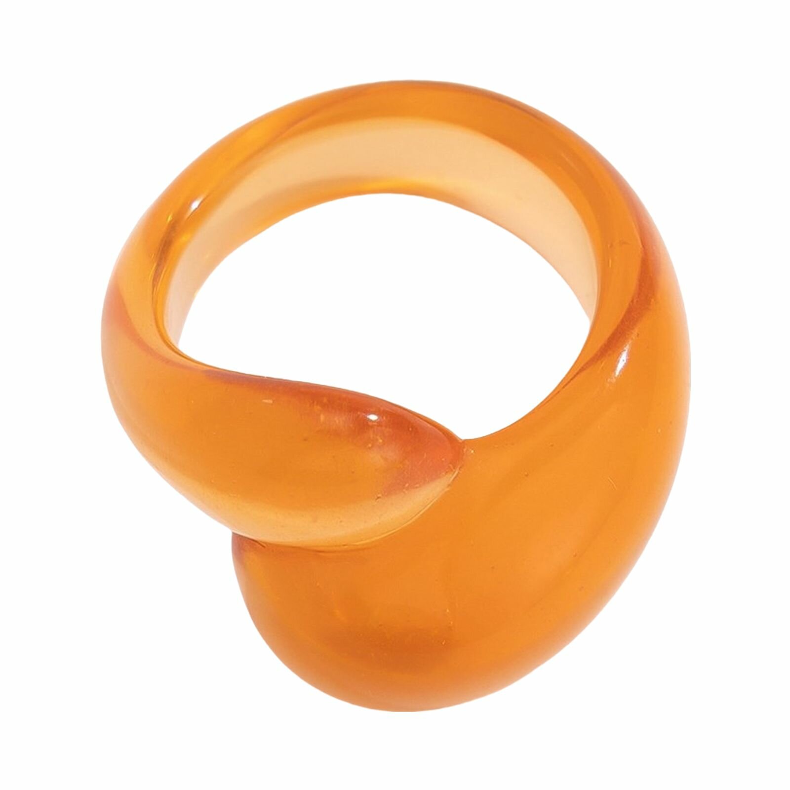 Яркие кольца с крупными каплями воды для женщин