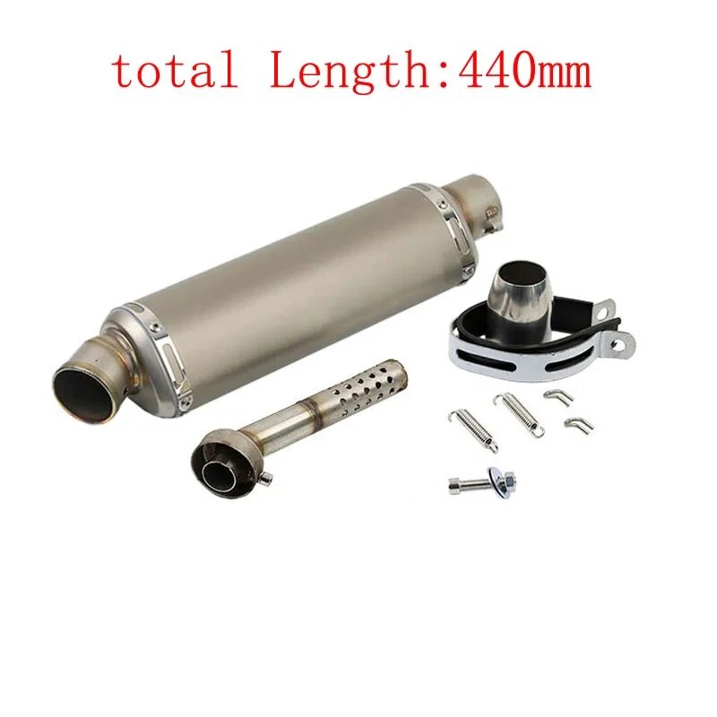 Универсальный 51 мм мотоциклетный глушитель Escape Moto с DB Killer для Yamaha PCX125 FZ1N Z900 CBR500R R6 R25 R3 R1 Type C 440mm