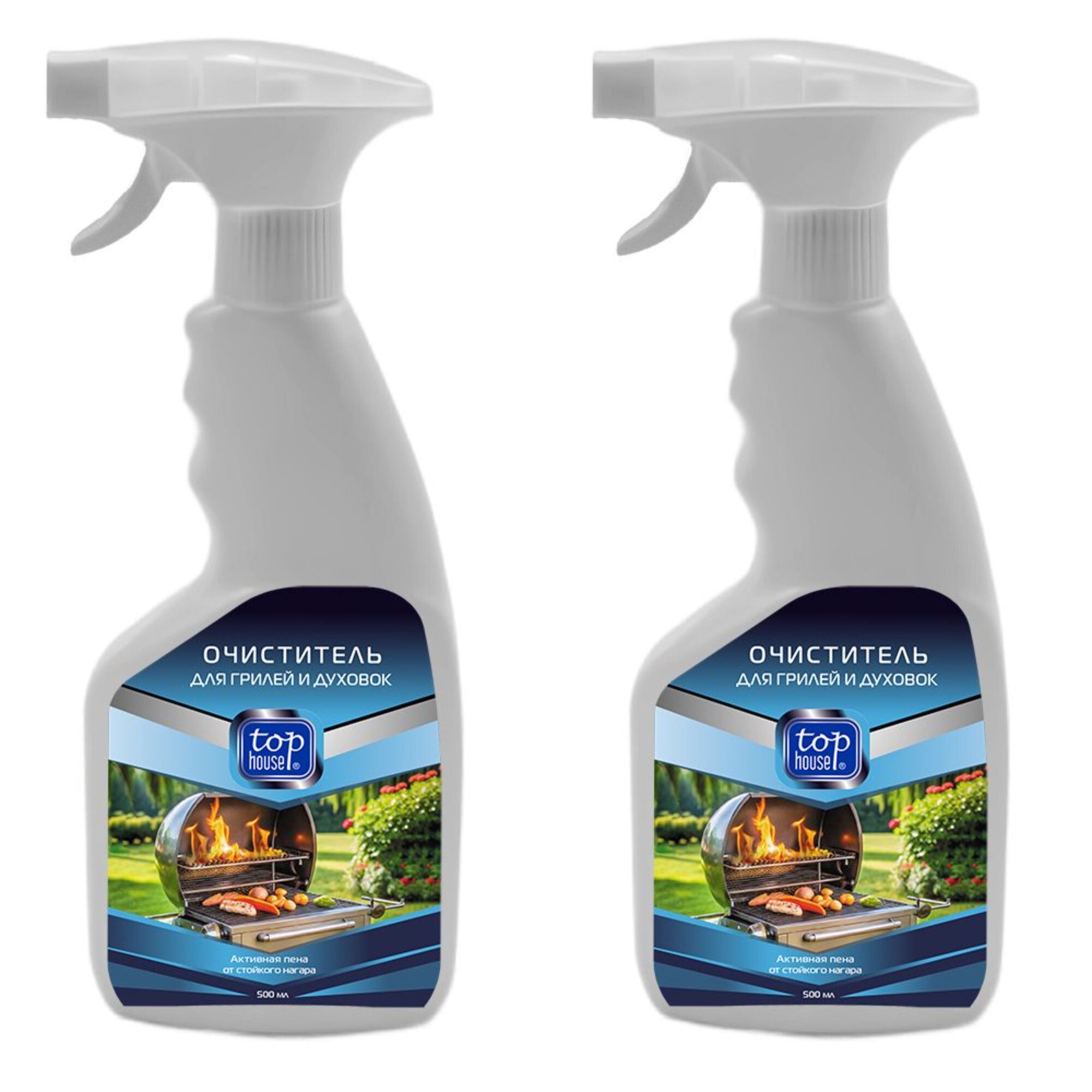 Чистящее средство TOP HOUSE, очиститель для грилей и духовок, 500 мл, 2 шт