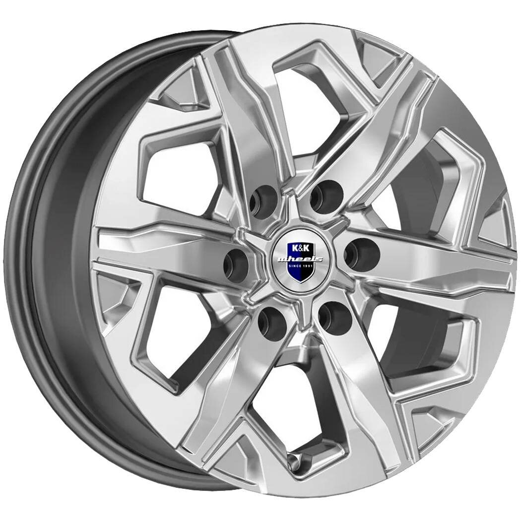 Колесный диск K&K Тейт 7.5x17 6x139.7 ET30 D106.1 Дарк платинум