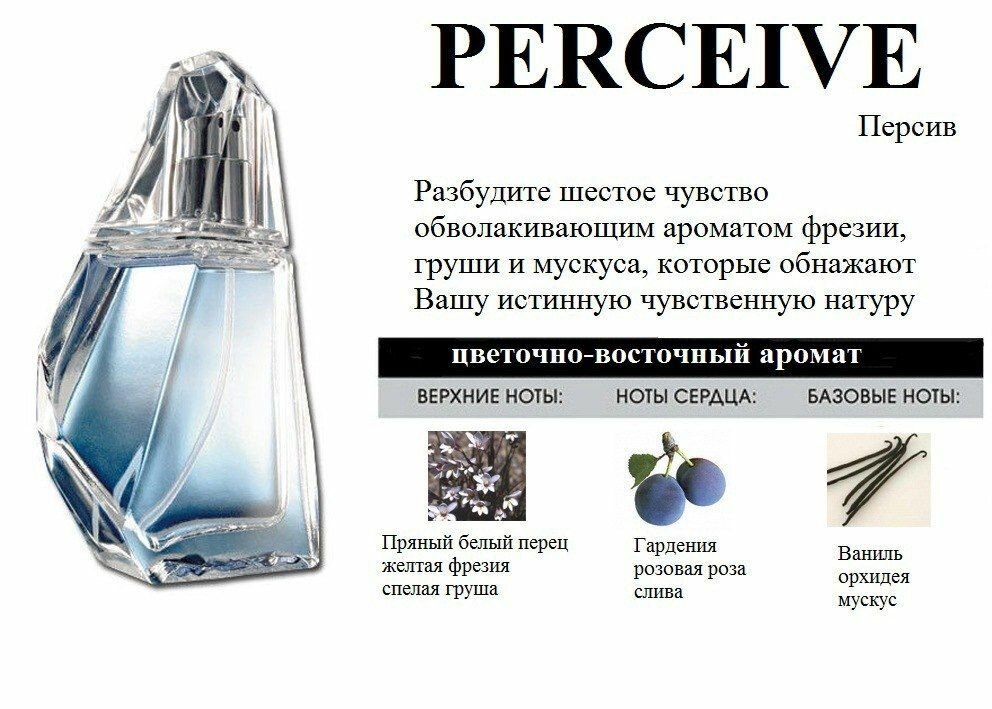 AVON Perceive Парфюмерная вода для неё 50 мл