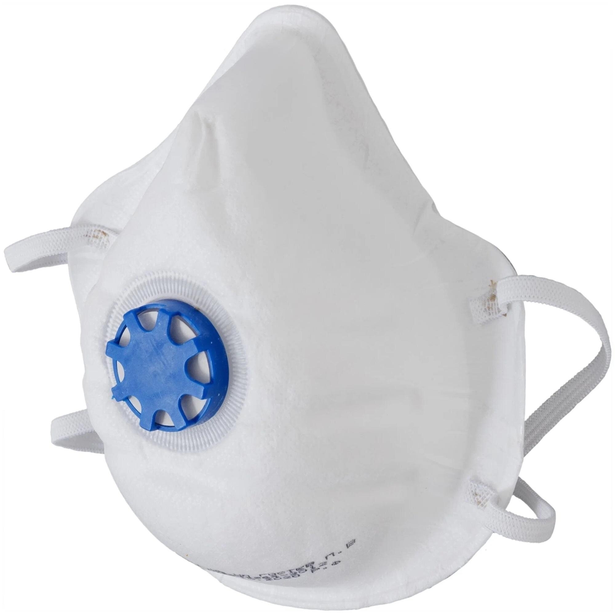 Респиратор исток с клапаном выдоха полумаска изолирующая противоаэрозольная, многослойная, одноразовая, из полипропилена, белая, FFP1 / защита органов дыхания