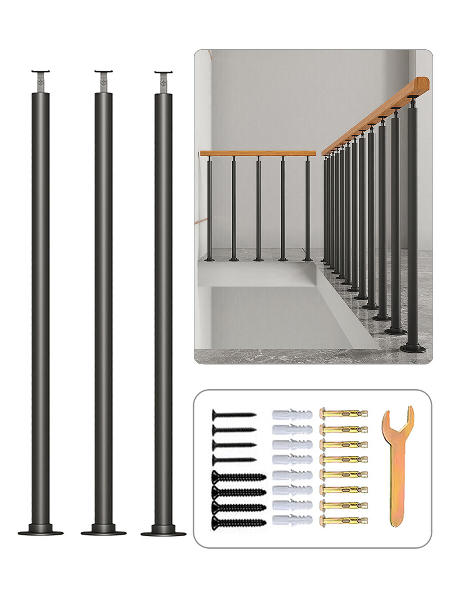 Металлические стойки для лестничных перил с регулируемым углом 270 балясины для террасы, балкона, крыльца и уличных ограждений
