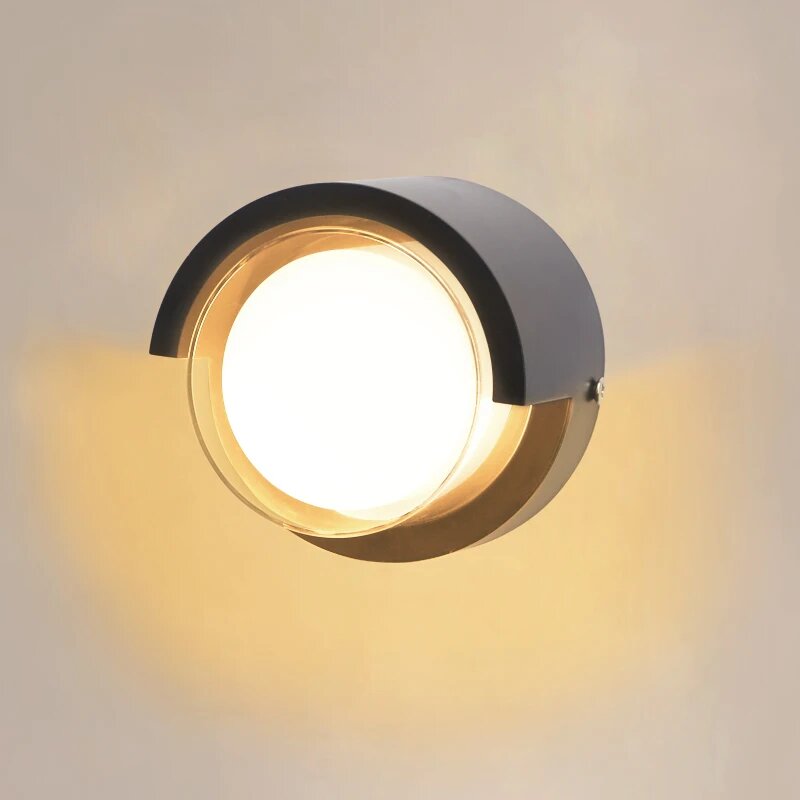Настенный светильник EnwYe IP65 для наружного освещения Round, Warm white 3000K
