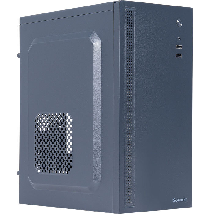 Корпус компьютерный MiniTower mATX-ITX Defender X11 HD audio без Б/П без вентилятора 80мм - чёрный