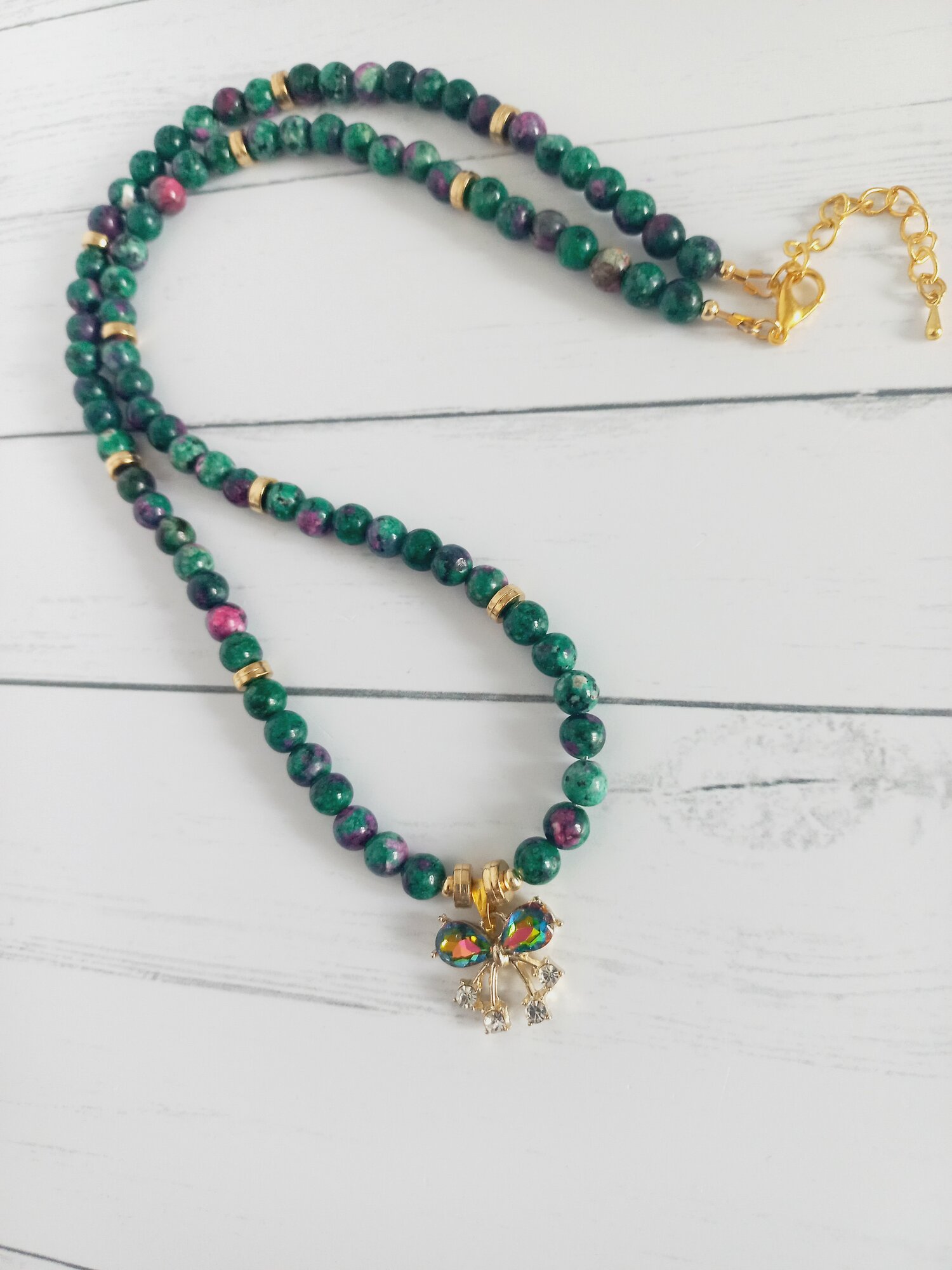 Бусы, турмалин