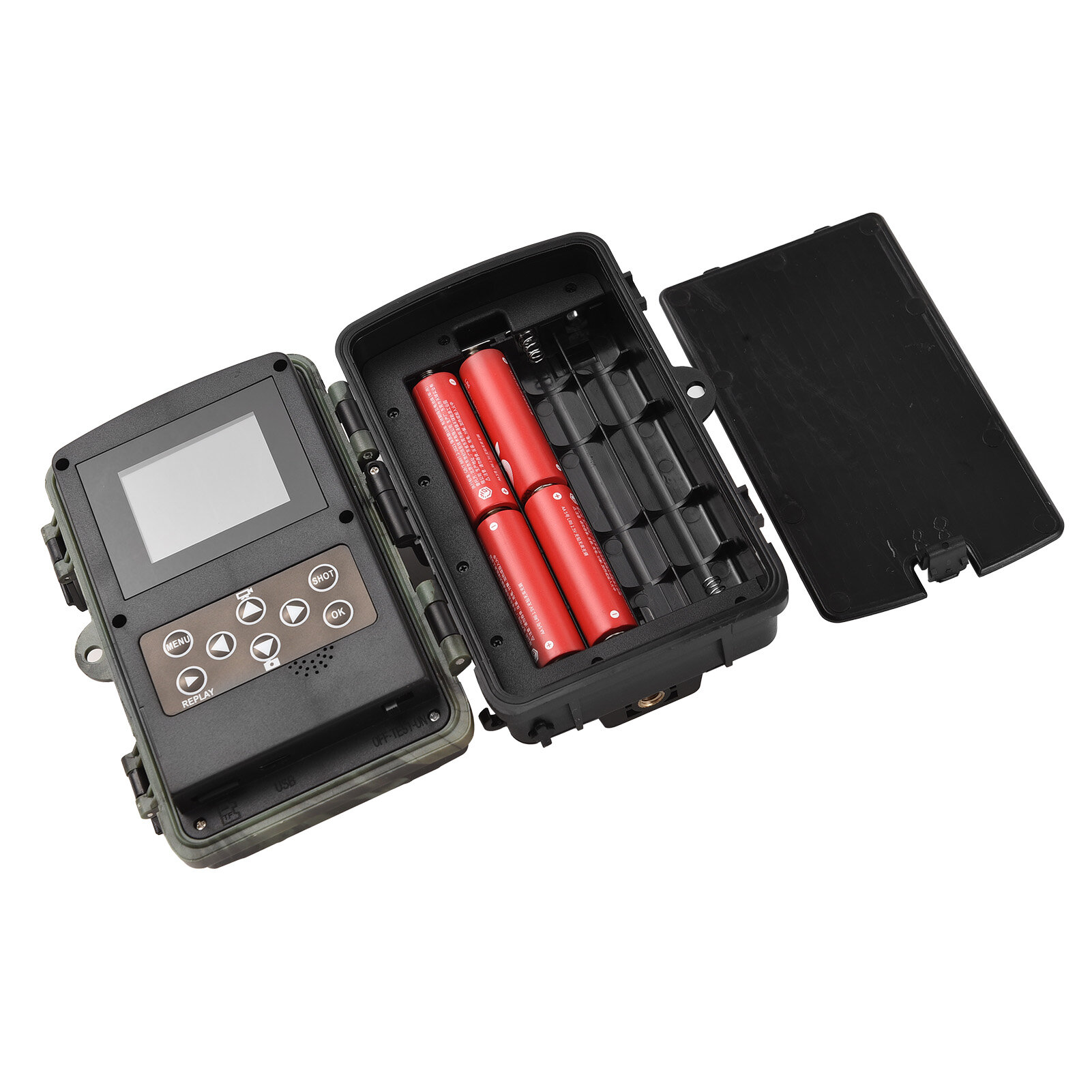Охотничья камера 4K Ultra High Clear Trail Camera Wildlife Motion Activated Camera 120° Wide-Animal Угол обзора 0.3S Скорость срабатывания триггера IP65 Водонепроницаемость