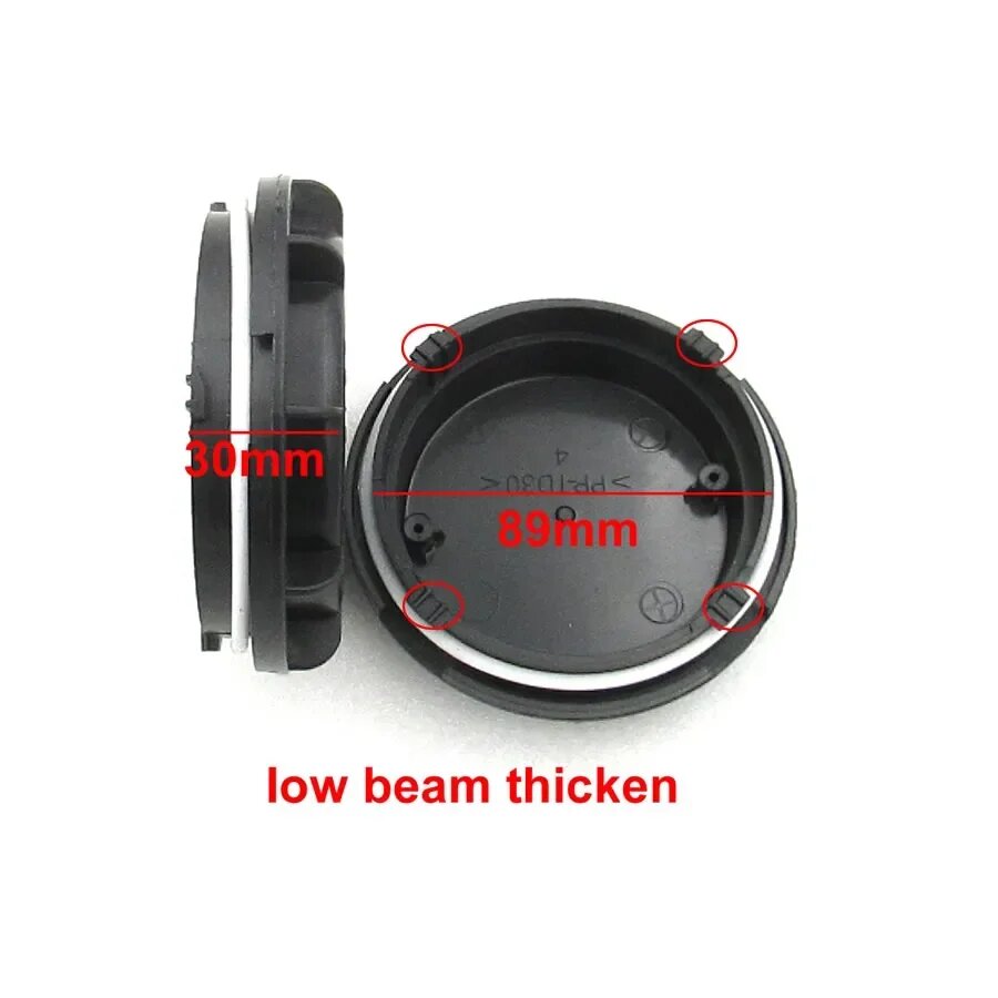 Пылезащитная Крышка для фар ближнего и дальнего света для Chevrolet Cruze 2017 2018 2019, водонепроницаемая Пылезащитная удлиненная Крышка для фар 76 89 мм, 1 шт. 1pcs 89mm Thicken