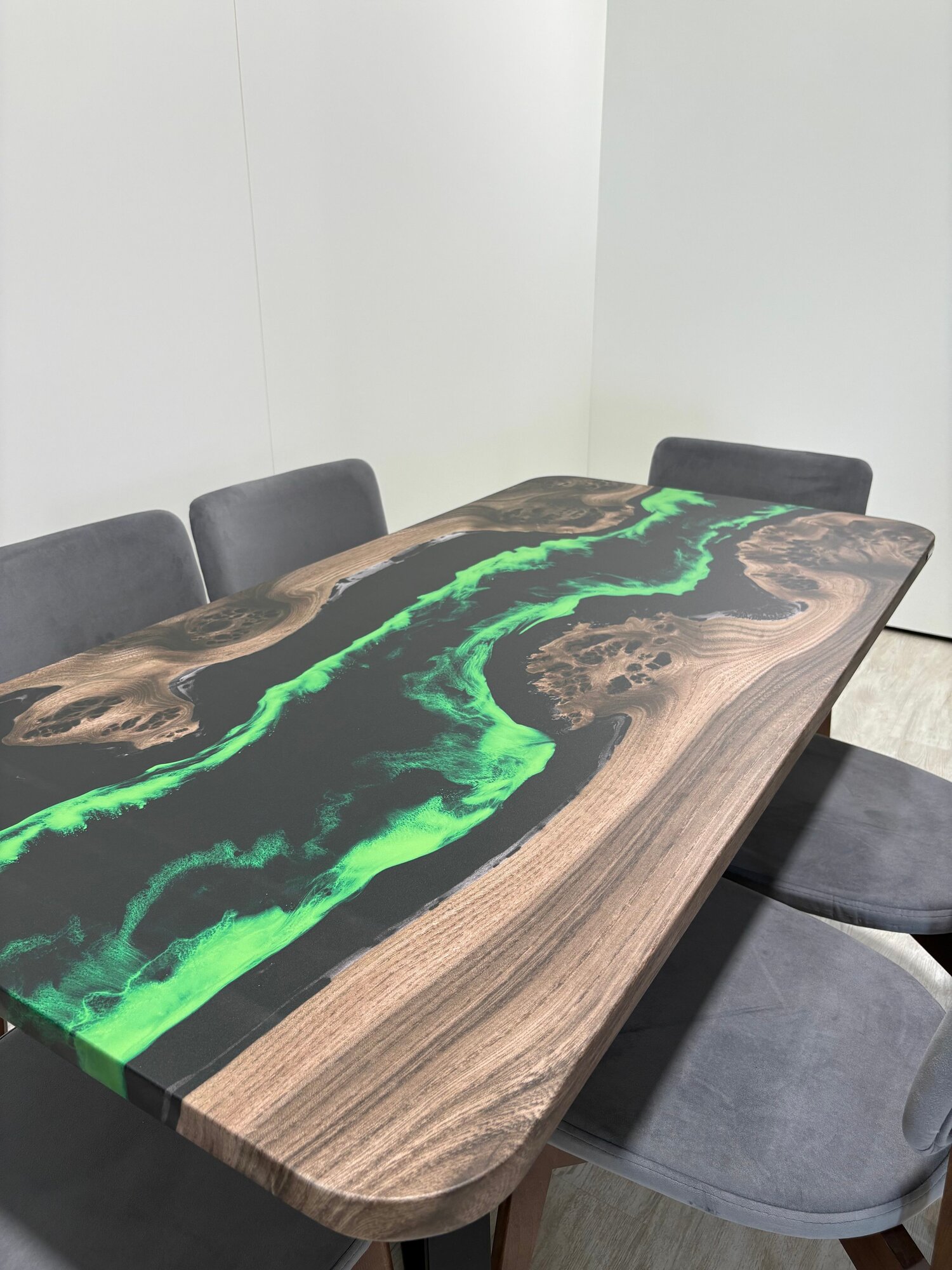 Стол кухонный обеденный прямоугольный дизайнерский лофт THETABLE•RU 160х80 4.10/1.1