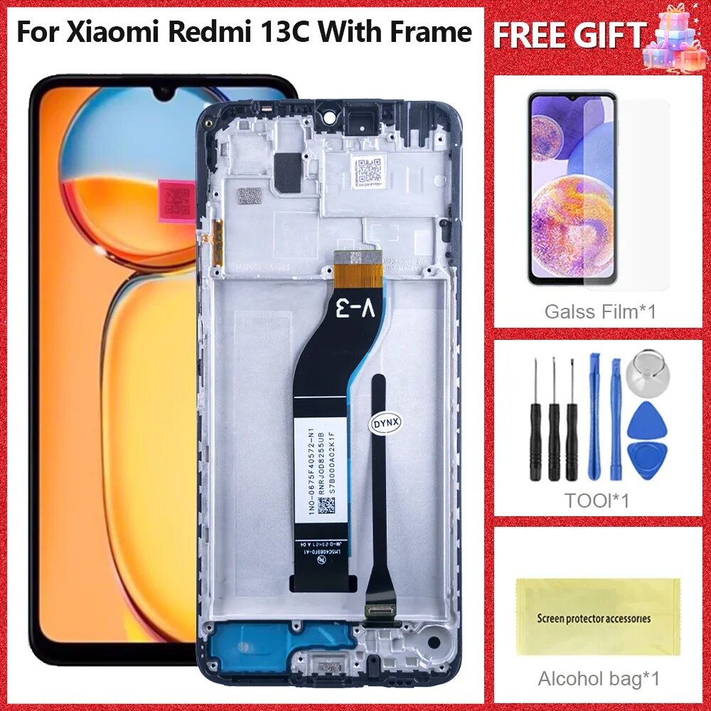 13C IPS ЖК-дисплей для Redmi 13C 5G Экран Сенсорный экран Digiziter в сборе pantalla для With Frame