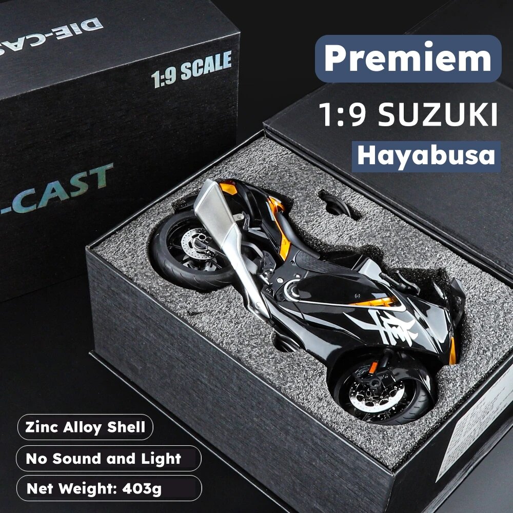 Миниатюрный металлический мотоцикл Kawasaki Ninja H2R BMW S1000RR SUZUKI GSX-R1000RR Hayabusa SUZUKI GSX-1300R