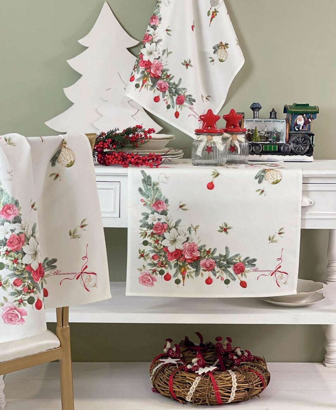 Полотенце кухонное льняное Blumarine Home, 50х70 см