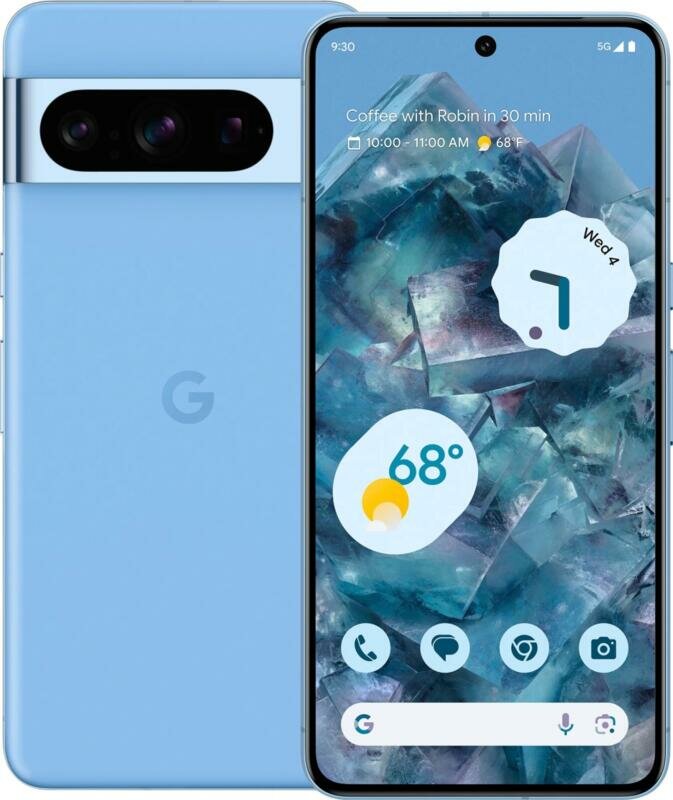 Смартфон Google Pixel 8 Pro, 12/512Gb, 4500 mAh, Bay (Голубой)