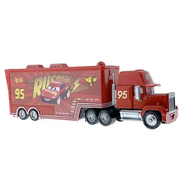Игрушки Disney Pixar Cars 2/3: Молния Маккуин, грузовик Джексон Шторм, дядюшка Мак, 1:55, литой грузовик с прицепом, модель для детей, подарок