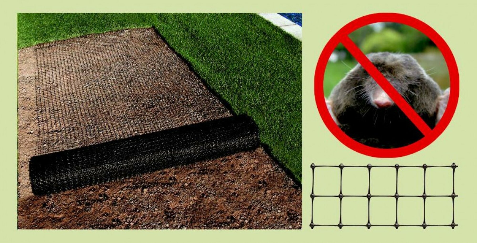 Сетка антикрот ЯCTPEВ длн 30 м мощное средство защиты участка дачи от кротов и мышей