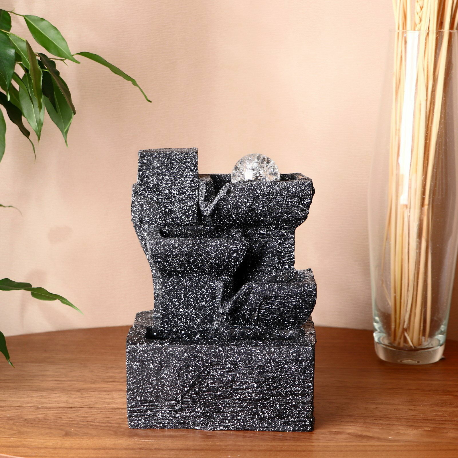 Фонтан настольный "Баланс", 12x14x20 см, с подсветкой, тематика: классика