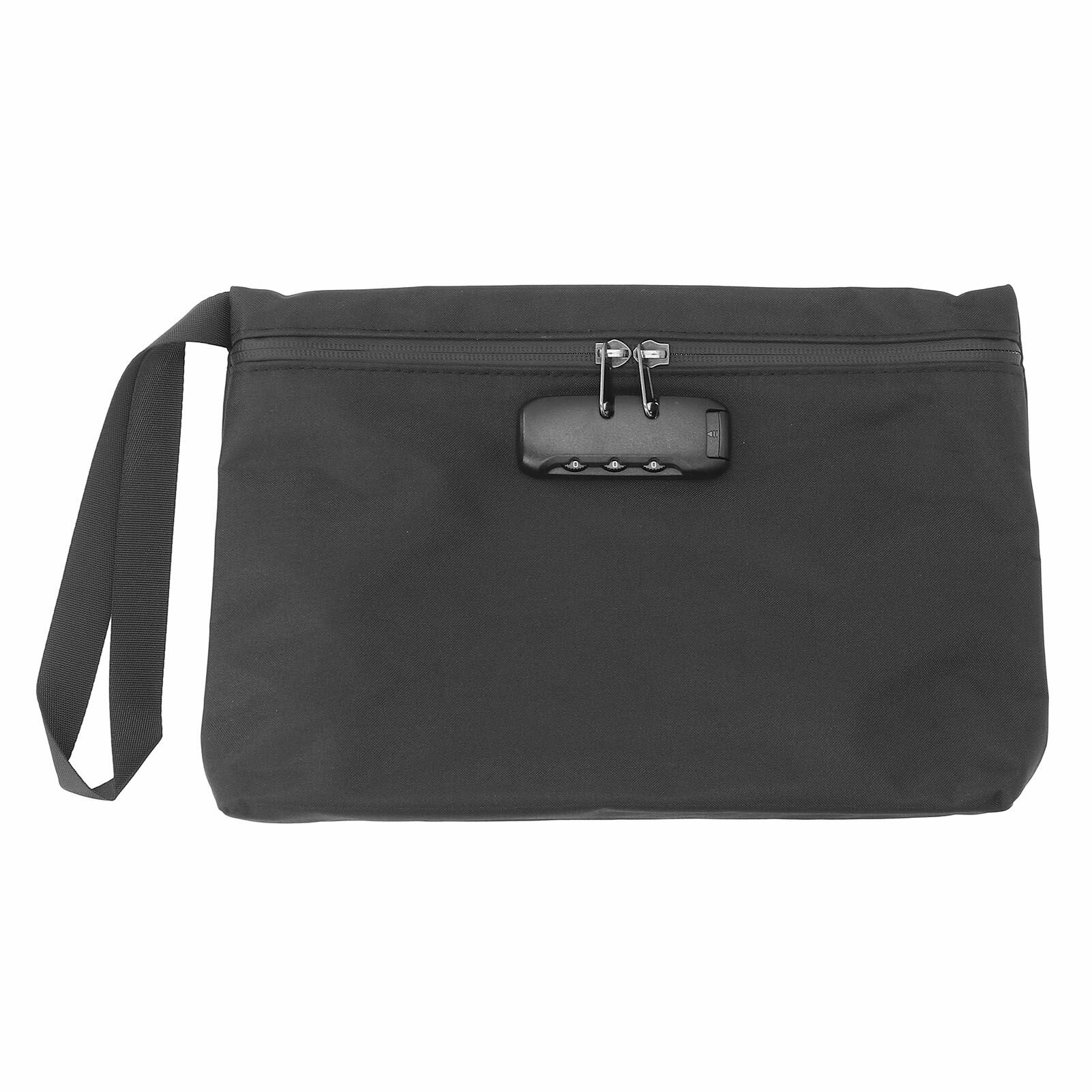 Черный чехол для хранения с защитой от запаха с углеродной подкладкой и кодовым замком для дорожных сумок с защитой от запаха