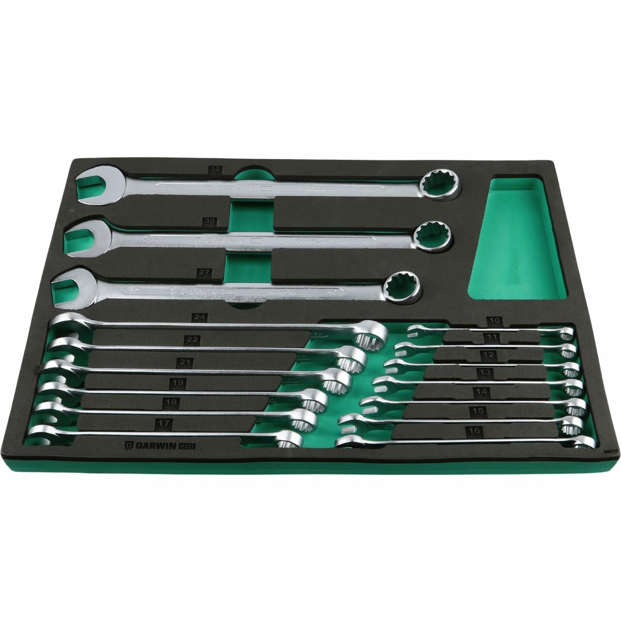 GARWIN PRO 646110 Набор ключей комбинированных удлиненных 16 пр. 10-32 мм в ложементе EVA