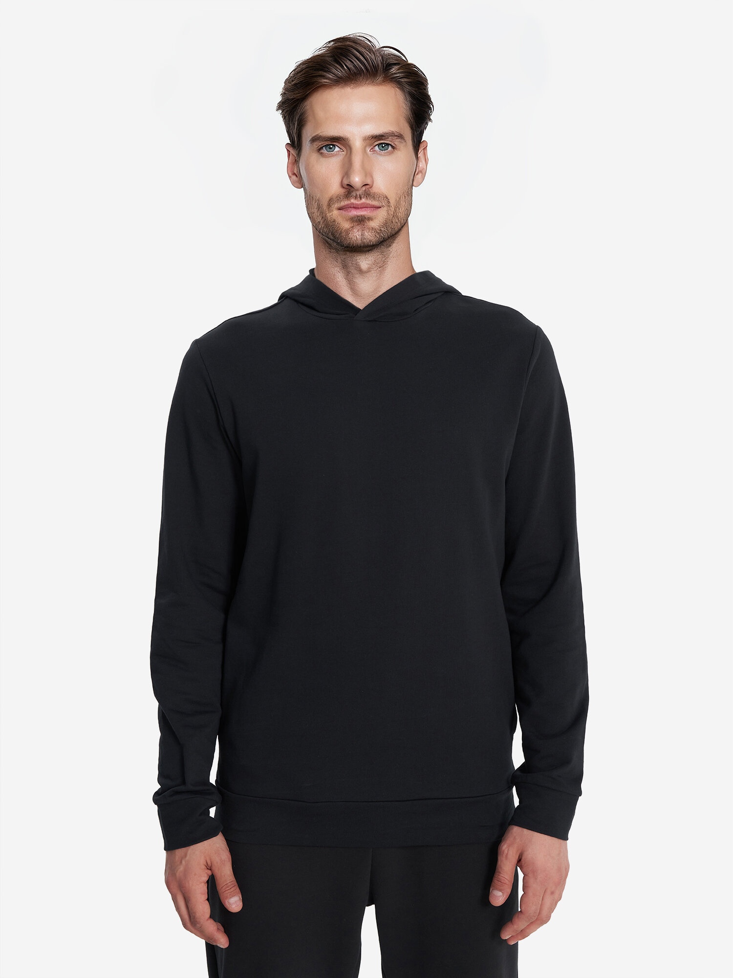Худи MATRIX SPORT MSM Hooded fleece jumpers w/o zip, размер 46, , черный — фото 1