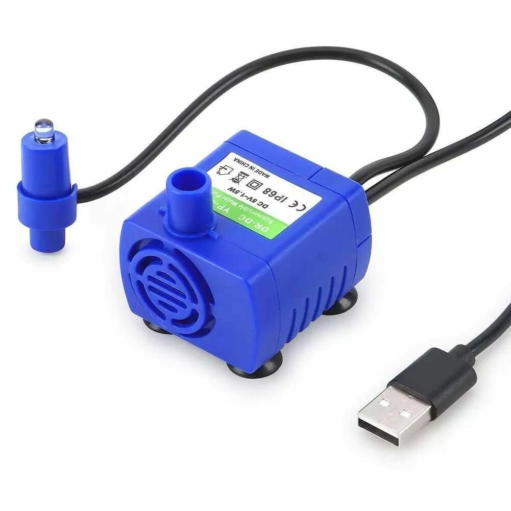Водяной насос LED Light мотор для автоматической поилки поилки для кошек и собак.