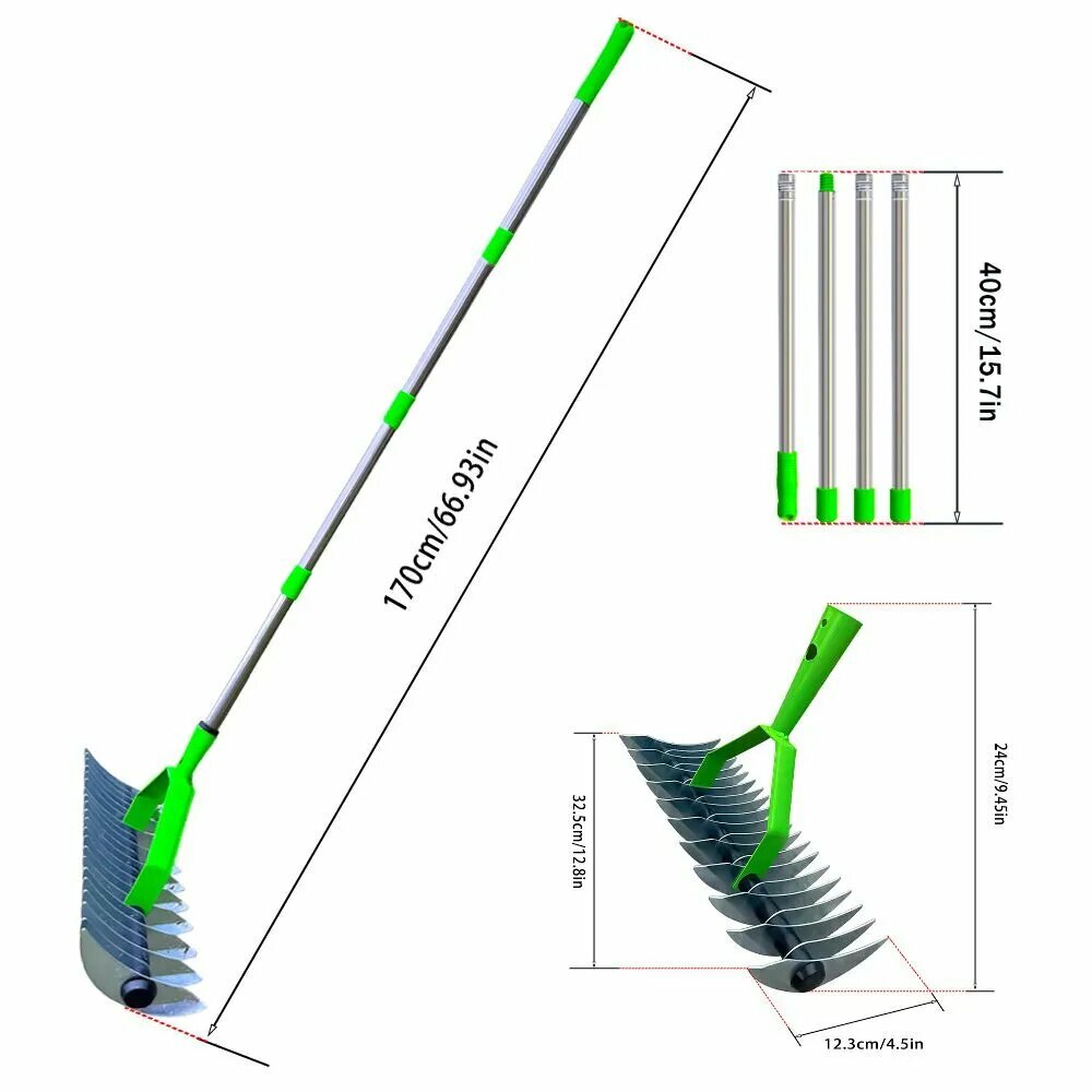 Грабли , Веерные, Высоколегированная сталь, 4.5 см