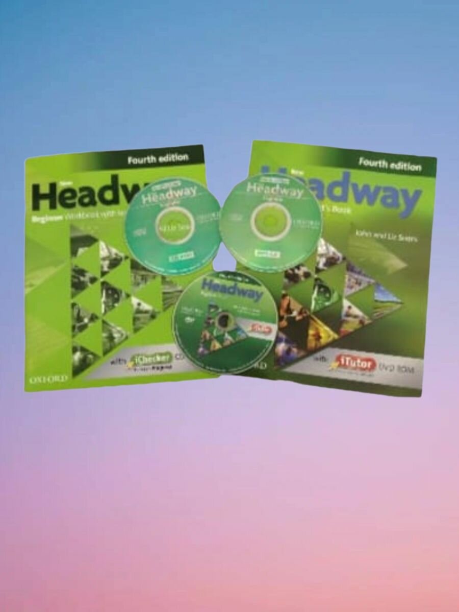 New Headway beginner Fourth Еdition (Полный комплект: Student's Вoоk with iТutor DVD-ROМ and МР3-СD + Workbook with key and iСhесker CD-RОМ)