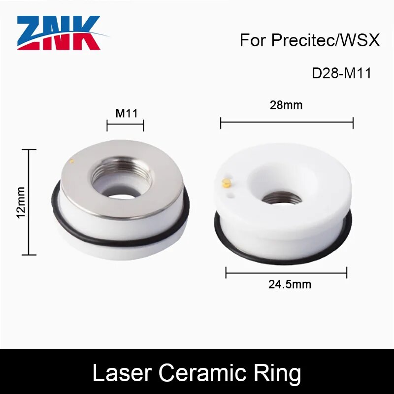 ZNK лазерный керамический держатель сопла 28/32 мм для волоконной лазерной режущей головки для Precite/WSX/Raytools волоконной лазерной резки Machi