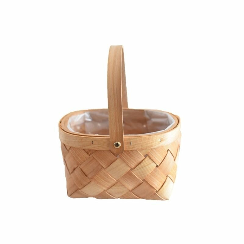 (один) плетеная корзинка из дерева - маленькая