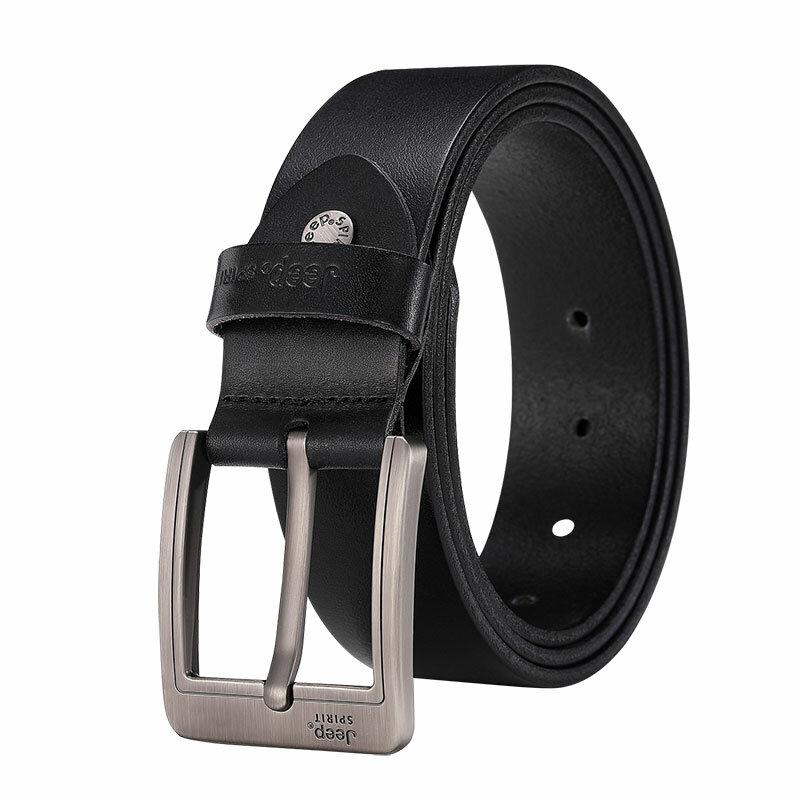 JEEP SPIRIT Top Grain Cow Leather Leather Belts Unisex Width: 3.8cm 110