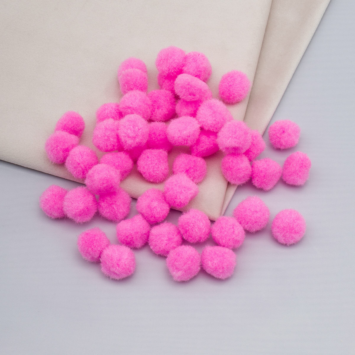 Помпоны для творчества, 20 мм, цвет розовый, 50 штук, Astra&Craft