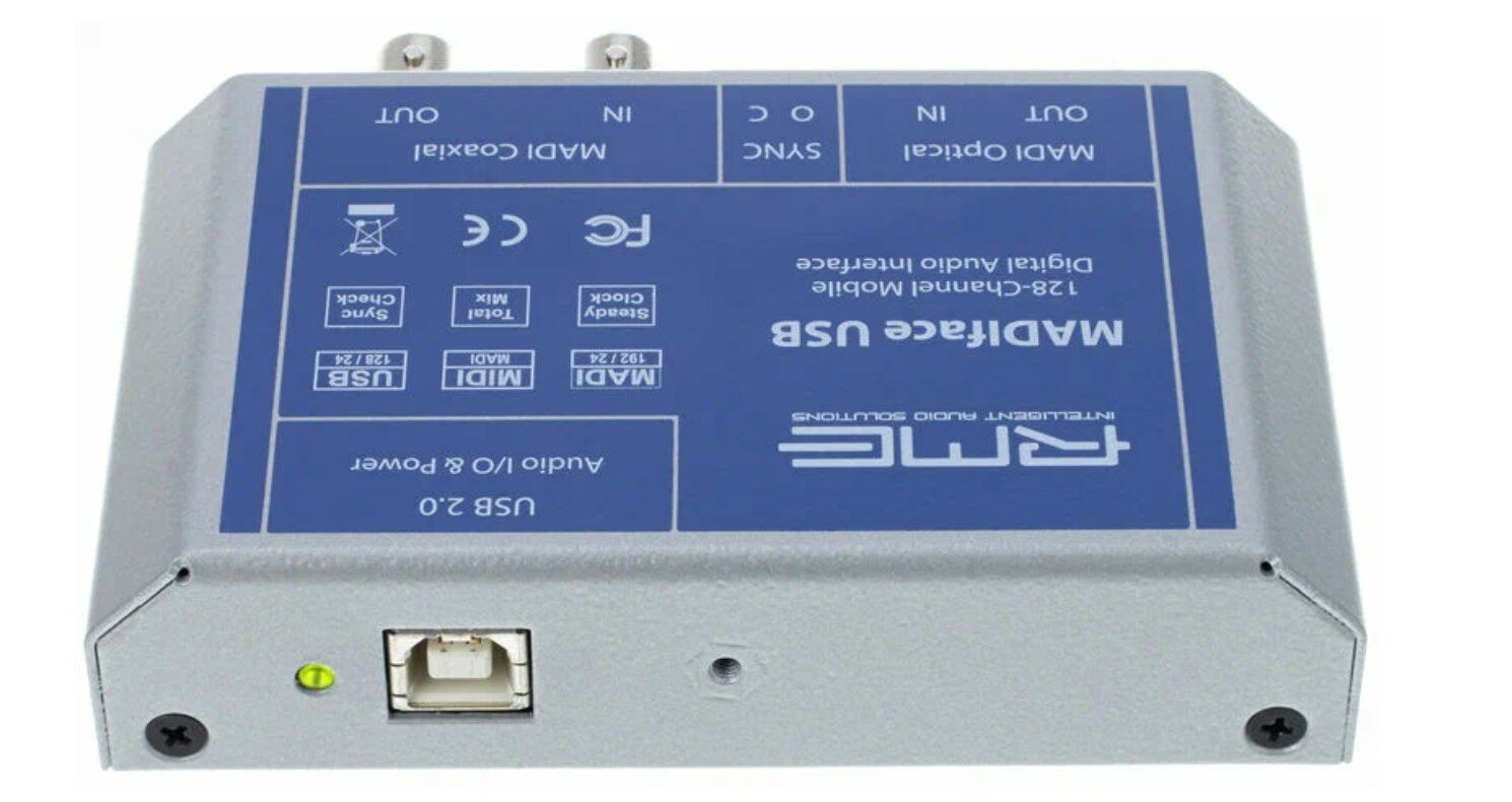USB - MADI-интерфейс RME MADIface USB, подключение к компьютеру