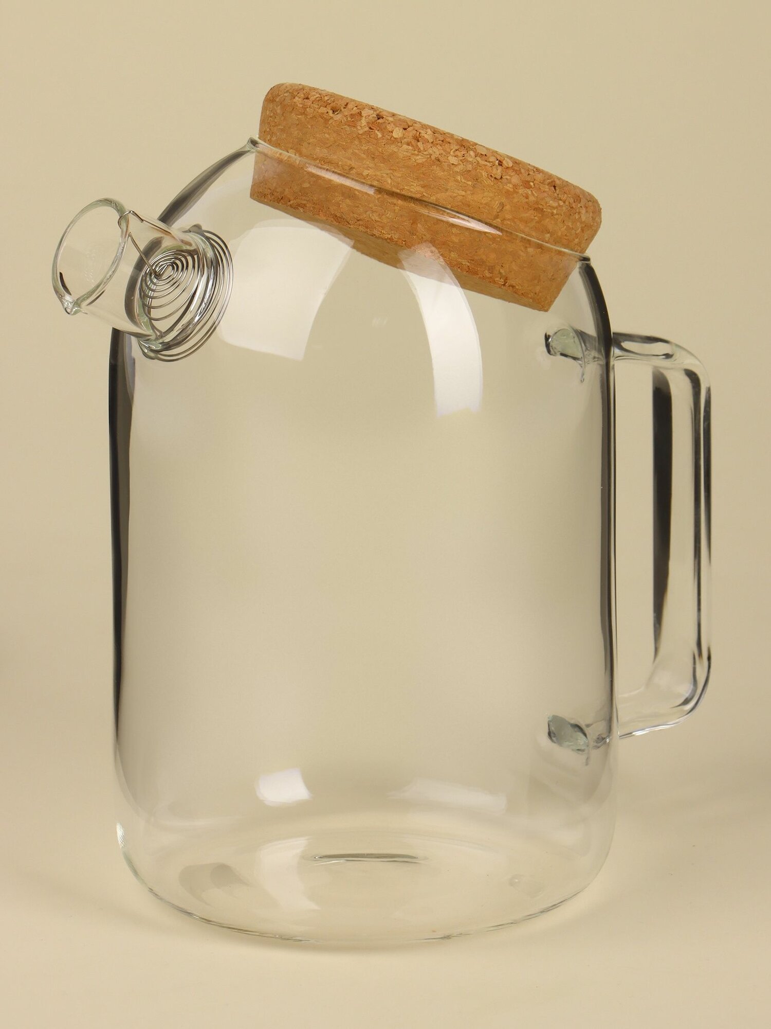 Графин стеклянный с крышкой для воды, сока, морса Magistro "Эко", кувшин для напитков, 1 л, размер 17х10,5х18,5 см