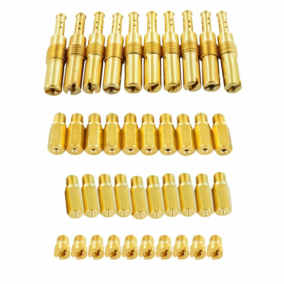 Для карбюратора 30 шт. основные форсунки + 10 набор медленных/пилотных жиклеров 120 125 130 135 140 32 45 48 50 52 55 150 155