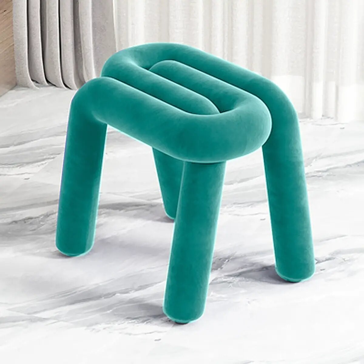Табурет дизайнерский в стиле BOLD STOOL by Big Game (цвет бирюзовый)