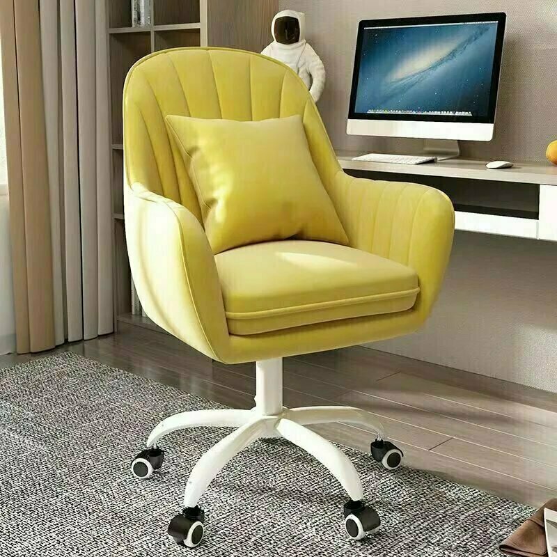 Офисное кресло Офисное кресло; кресло для макияжа в спальне для девочек; компьютерное кресло, желтый