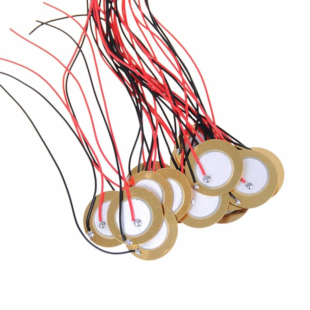 15 штук, гитарный пьезоэлектрический звукосниматель, зуммерная часть-20 мм