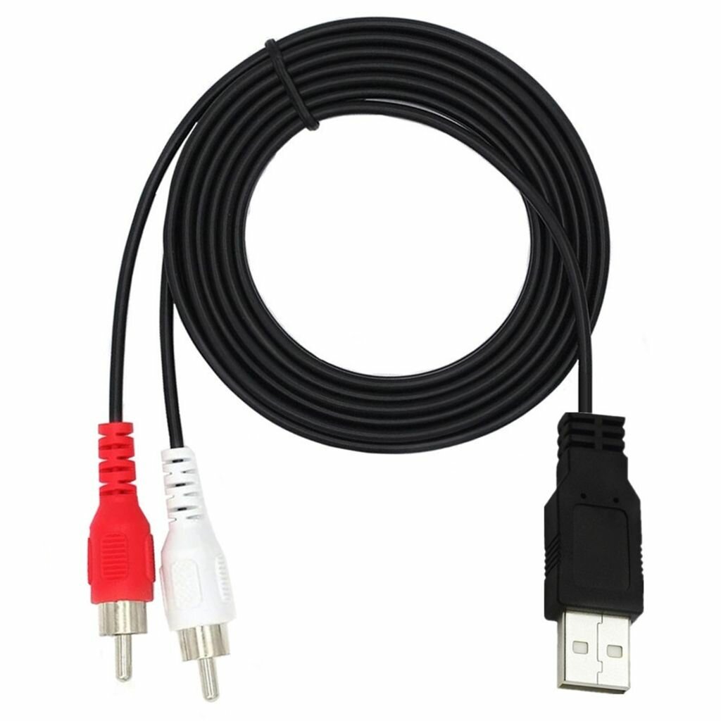 USB на 2 RCA AV кабель