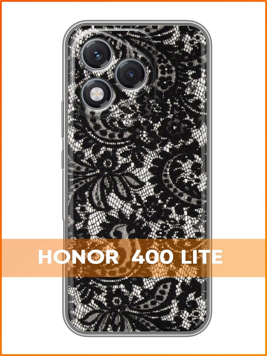 Чехол для Honor 400 Lite с принтом Кружевной фон (Хонор 400 Лайт)